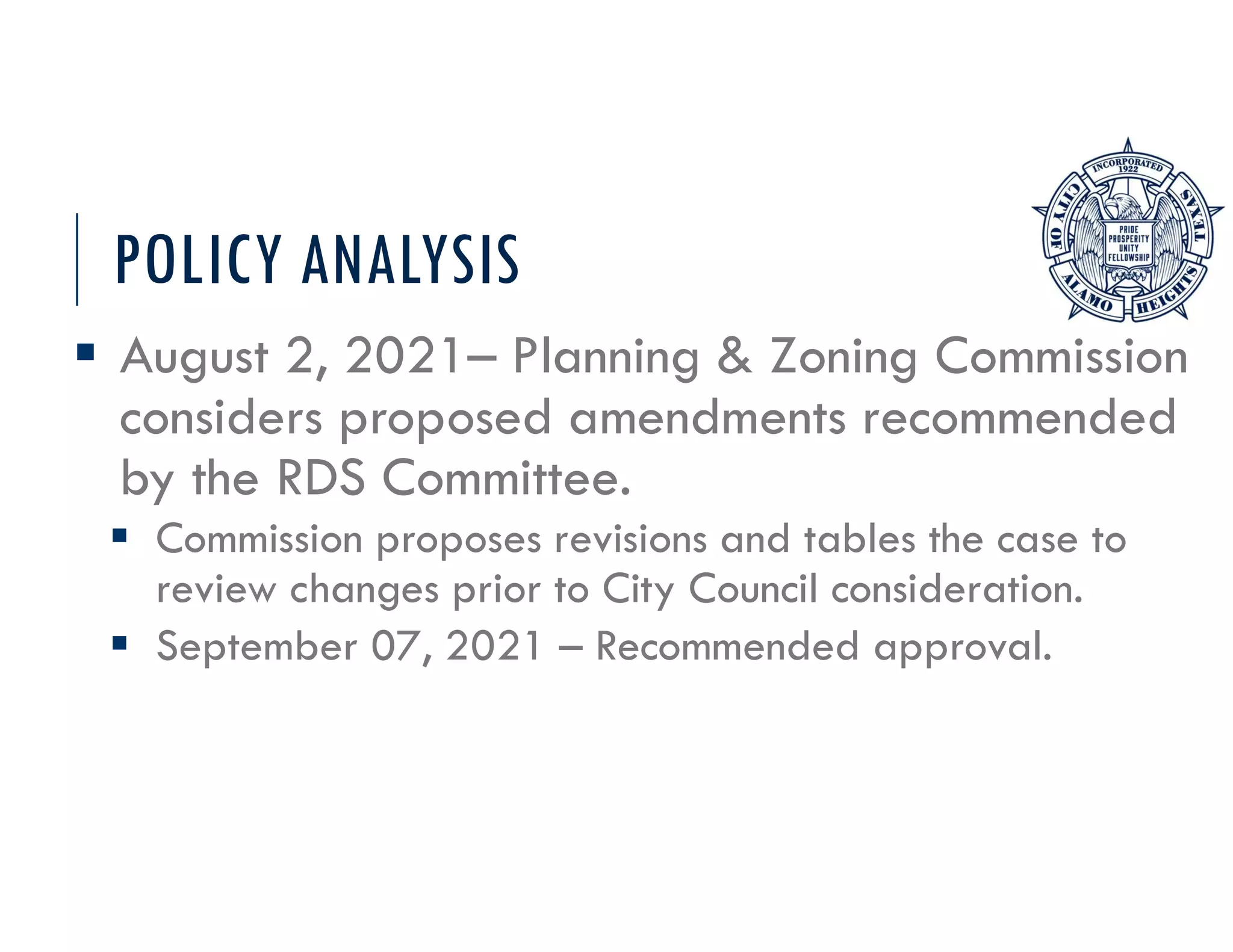 Item # 4 & 5 - Powerpoint Residential Design Standards (RDS) Amendments ...