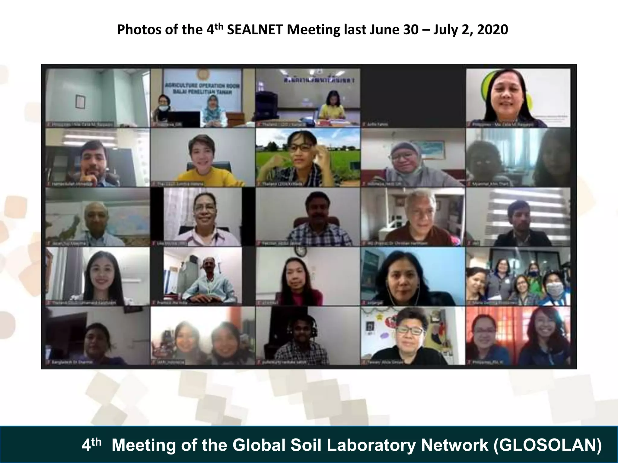 Item 4. Report from the Asian Soil Laboratory Network (SEALNET) | PPTX