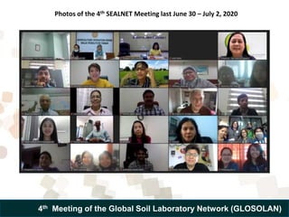 Item 4. Report from the Asian Soil Laboratory Network (SEALNET) | PPTX