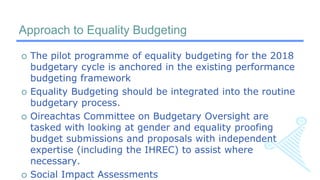 Evolutions in Gender Budgeting - Caroline OLOUGHLIN (Ireland) | PDF ...
