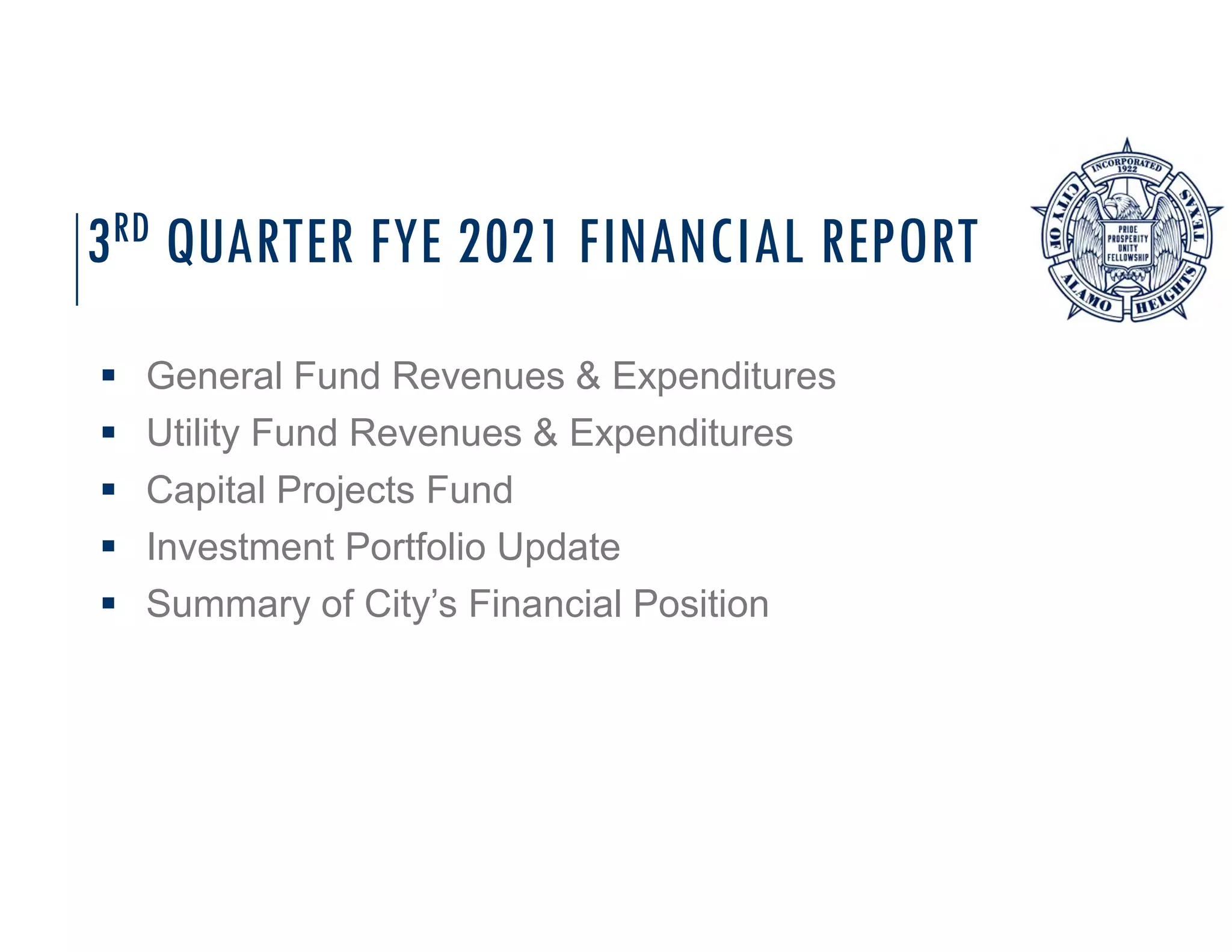 Item # 5 - PPT 3rd Quarter Financial Report | PPT