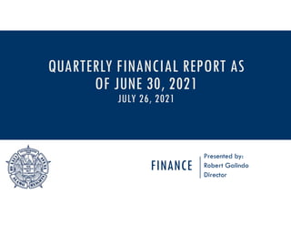 Item # 5 - PPT 3rd Quarter Financial Report | PPT