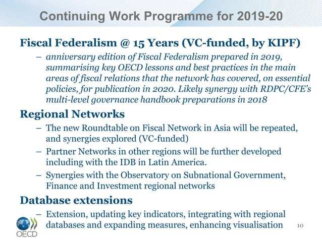 OECD - Fiscal Network Work Programme (Item5) | PPT