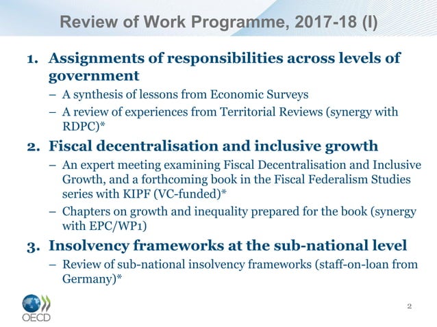 OECD - Fiscal Network Work Programme (Item5) | PPT