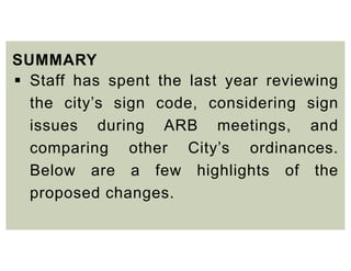 AH CCM 07.23.18 Item #5 Sign Regulation | PDF