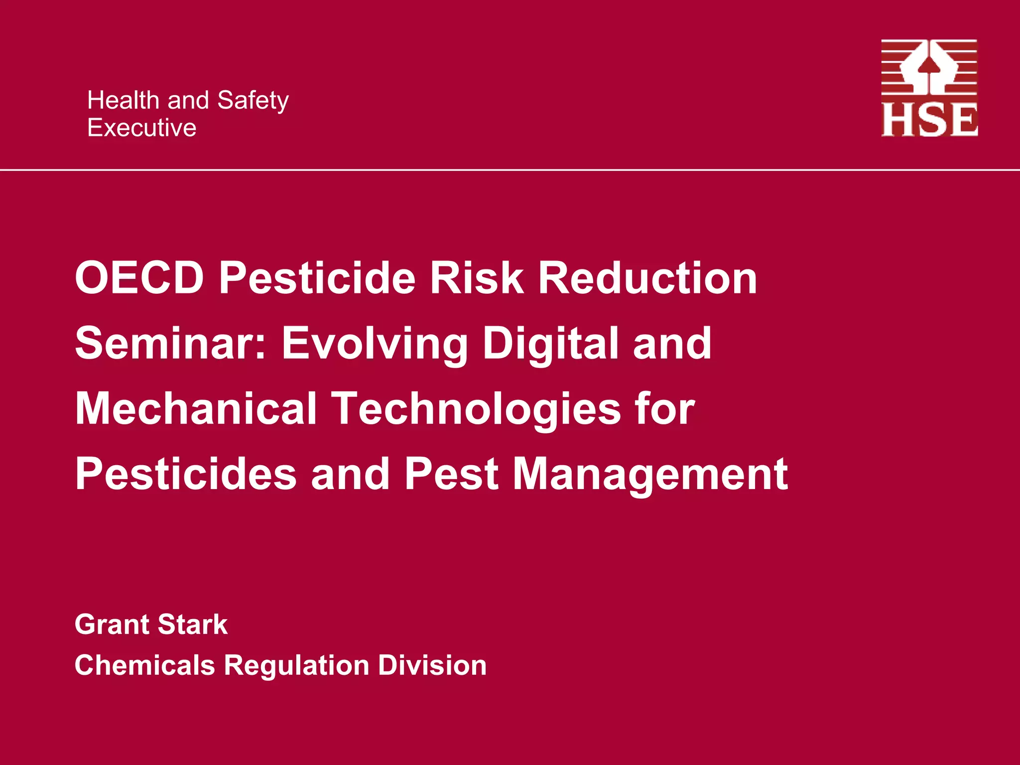 Evolving digital and mechanical technologies for pesticides and pest ...