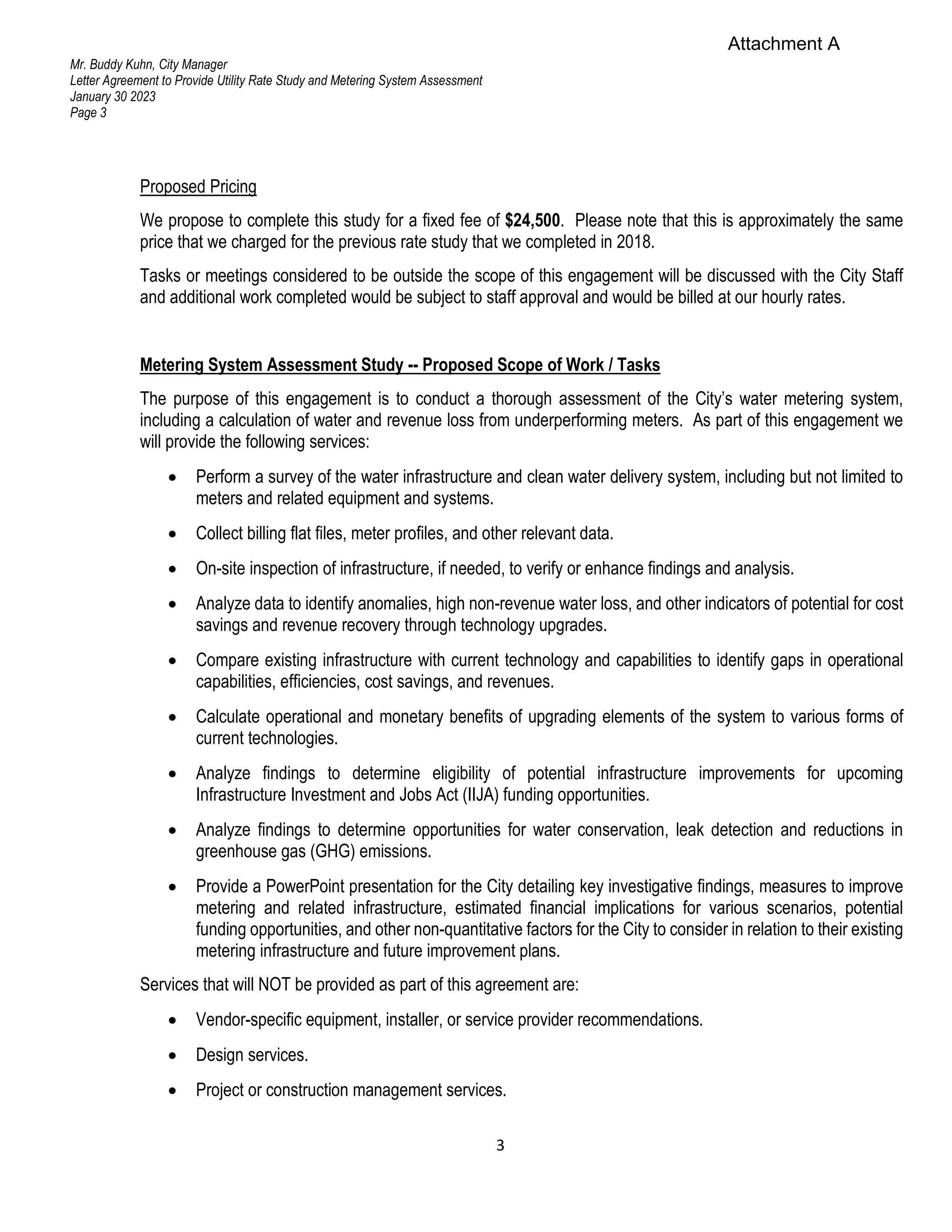 Item # 5 - Water and Wastewater Rate Study | PDF | Water Services ...