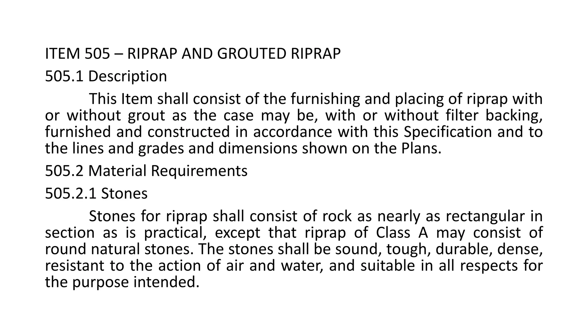 ITEM 505 – RIPRAP AND GROUTED RIPRAP.pdf