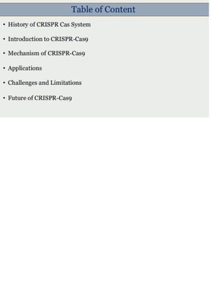 CRISPR Cas System: how crispr cas work mechanism history | PDF