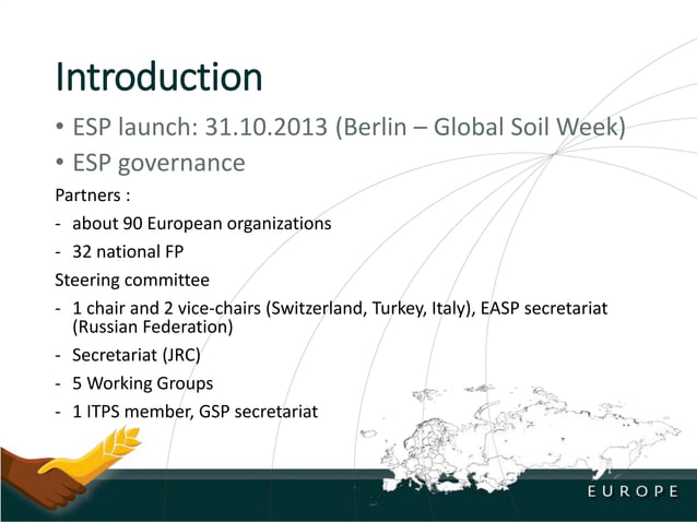 Report on the European Soil Partnership | PPTX
