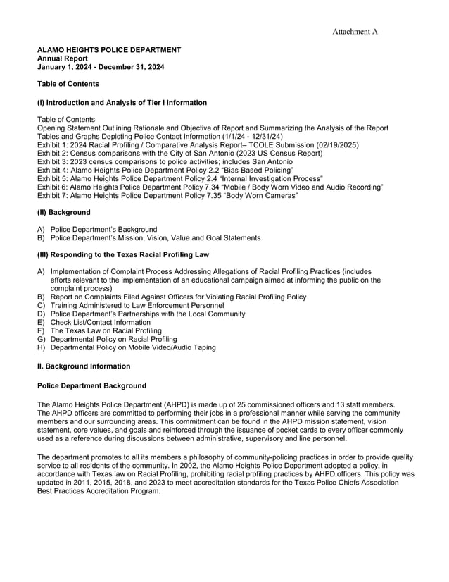 Item # 6 - 2024 Racial Profiling Report | PDF