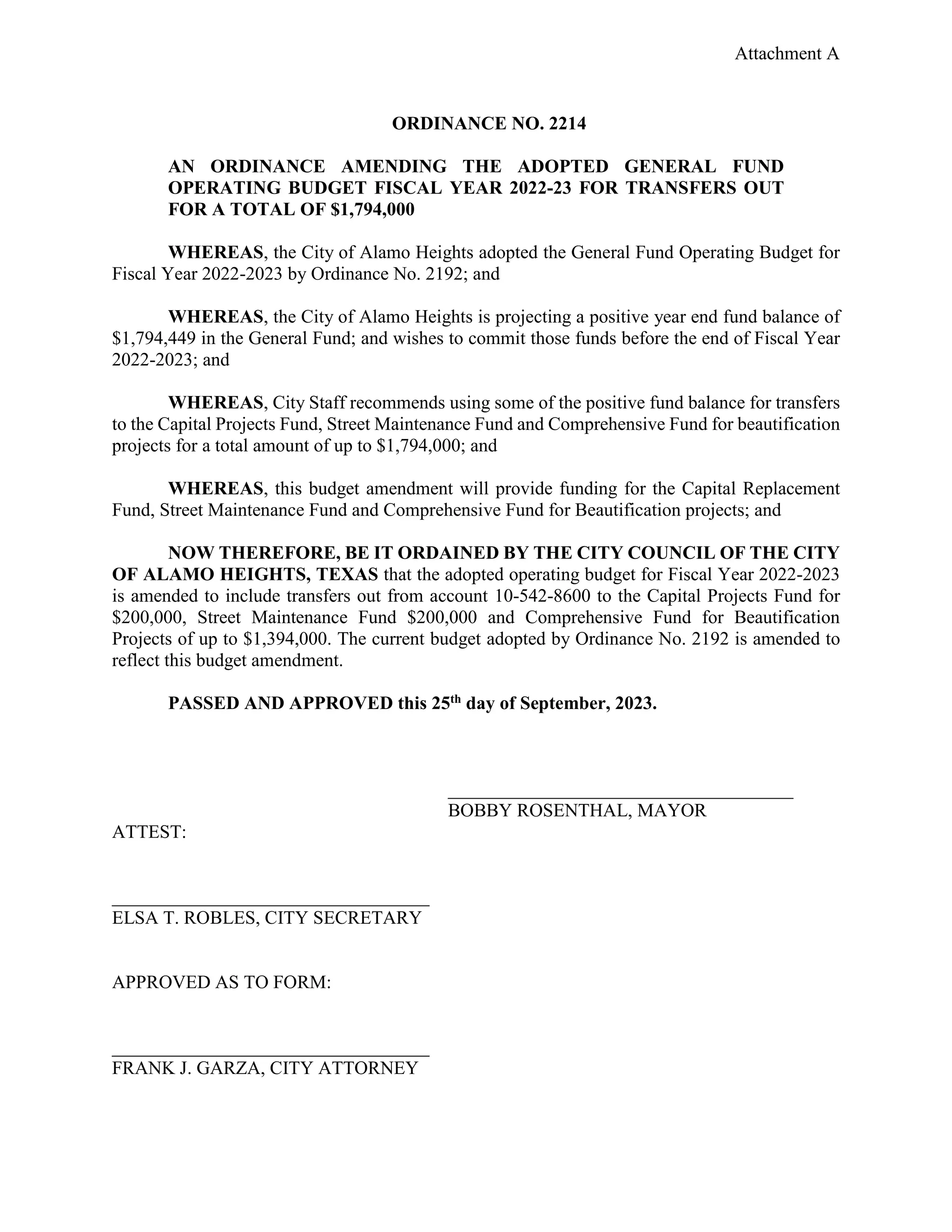 Item # 6 - FY 2022-23 Budget Amendment | PDF