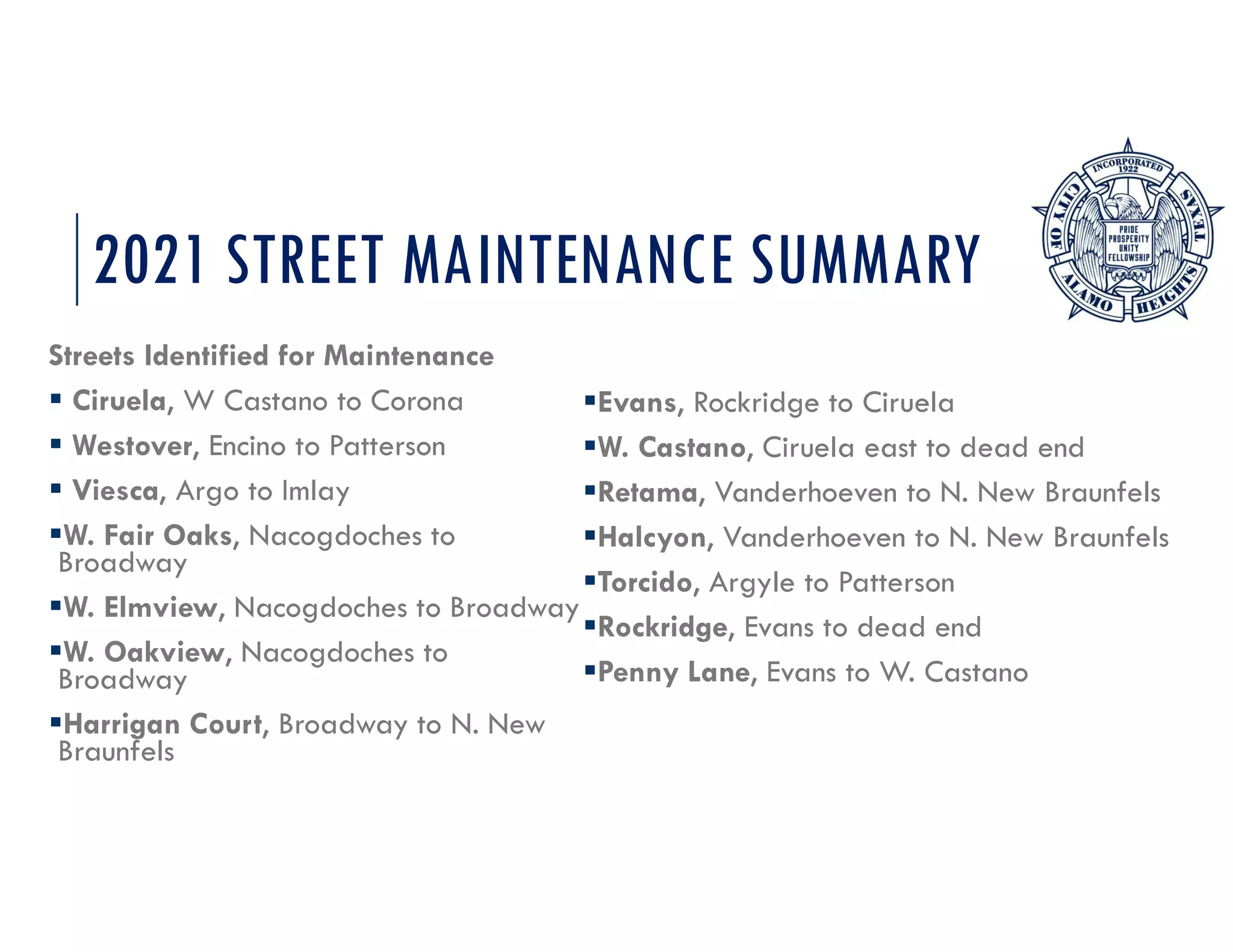 Item # 6 - PPT 2021 Street Maintenance Program (SMP) | PPT