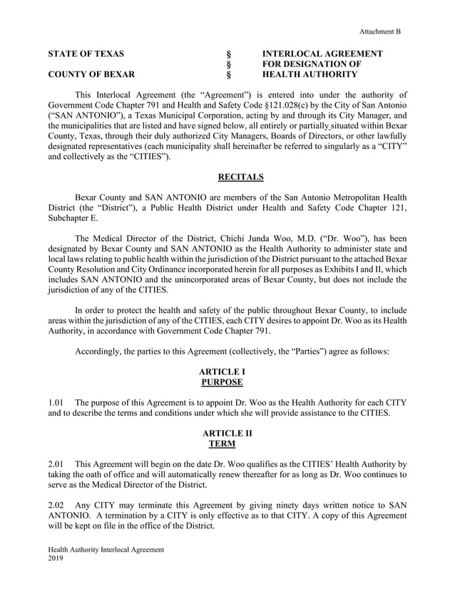 Item # 6 - Public Health Authority Designation | PDF | Medical Health