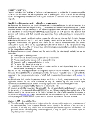 Item # 6&7 - 400 Torcido Dr. Encroachment | PDF