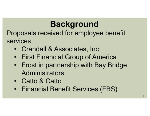 Item #7 Employee Benefits Services | PDF