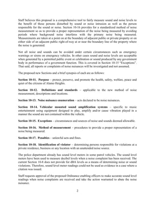 Item # 7 - Noise Ordinance Amendment | PDF