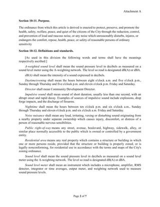 Item # 7 - Noise Ordinance Amendment | PDF