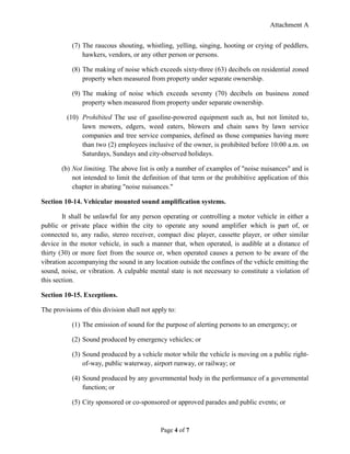 Item # 7 - Noise Ordinance Amendment | PDF