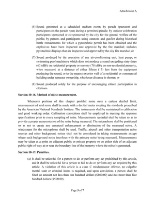 Item # 7 - Noise Ordinance Amendment | PDF