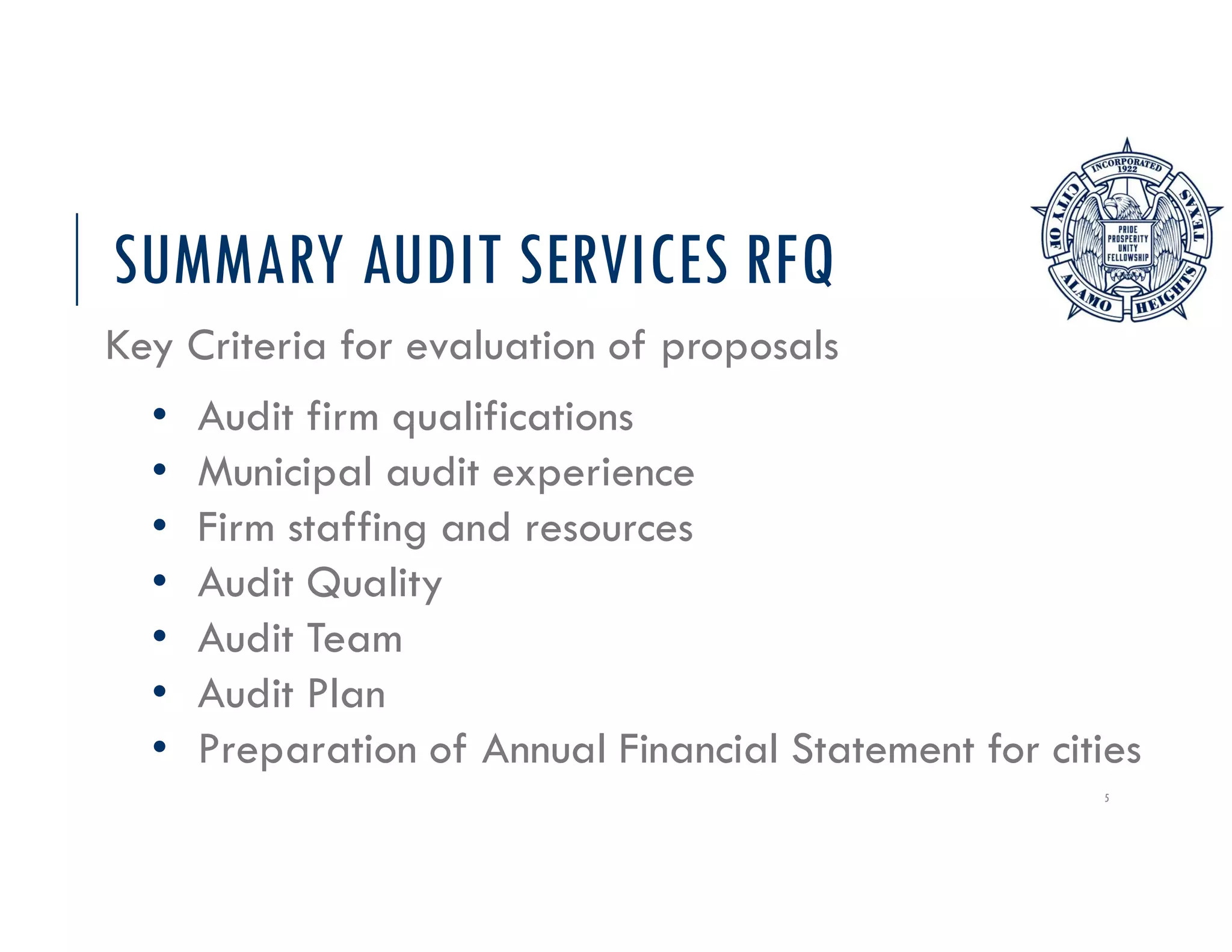 Item # 7 - Powerpoint Audit Services | PDF