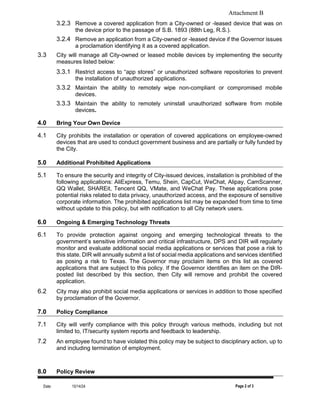 Item # 7 - Social media ban policy adoption | PDF