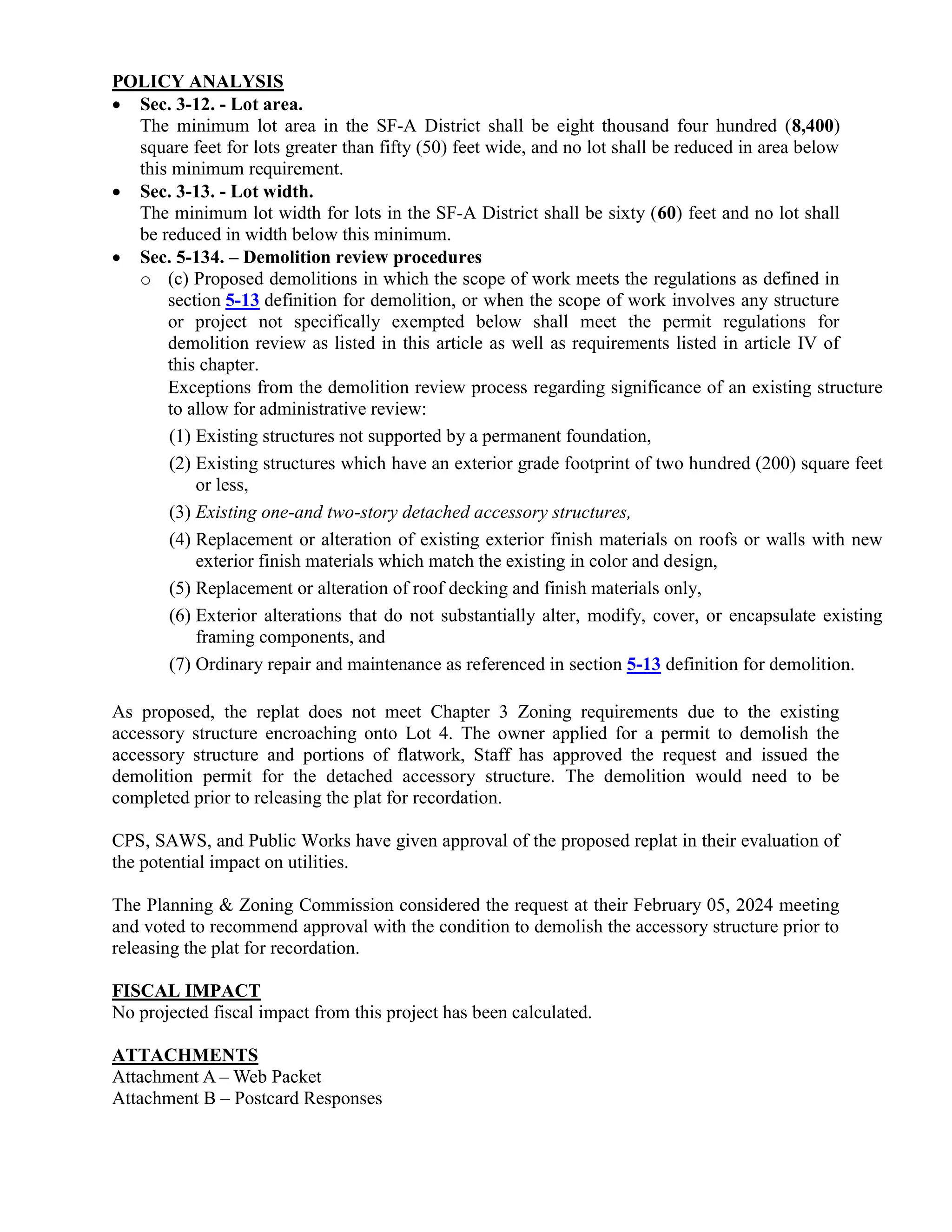 Item # 7 & 8 - 231 Encino Ave. Replat Request | PDF