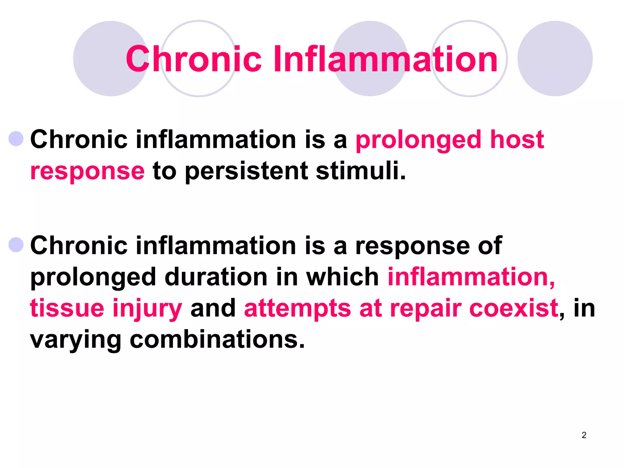 chronic inflammation | PPTX