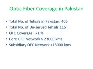 Item 7 pakistan ofc and infrastructure snapshot (1) | PDF
