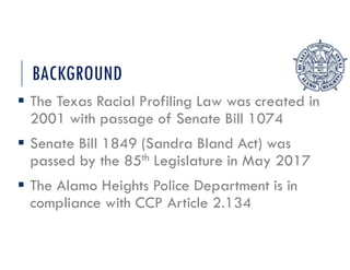 Item # 8 2019 Racial Profiling Report | PPT