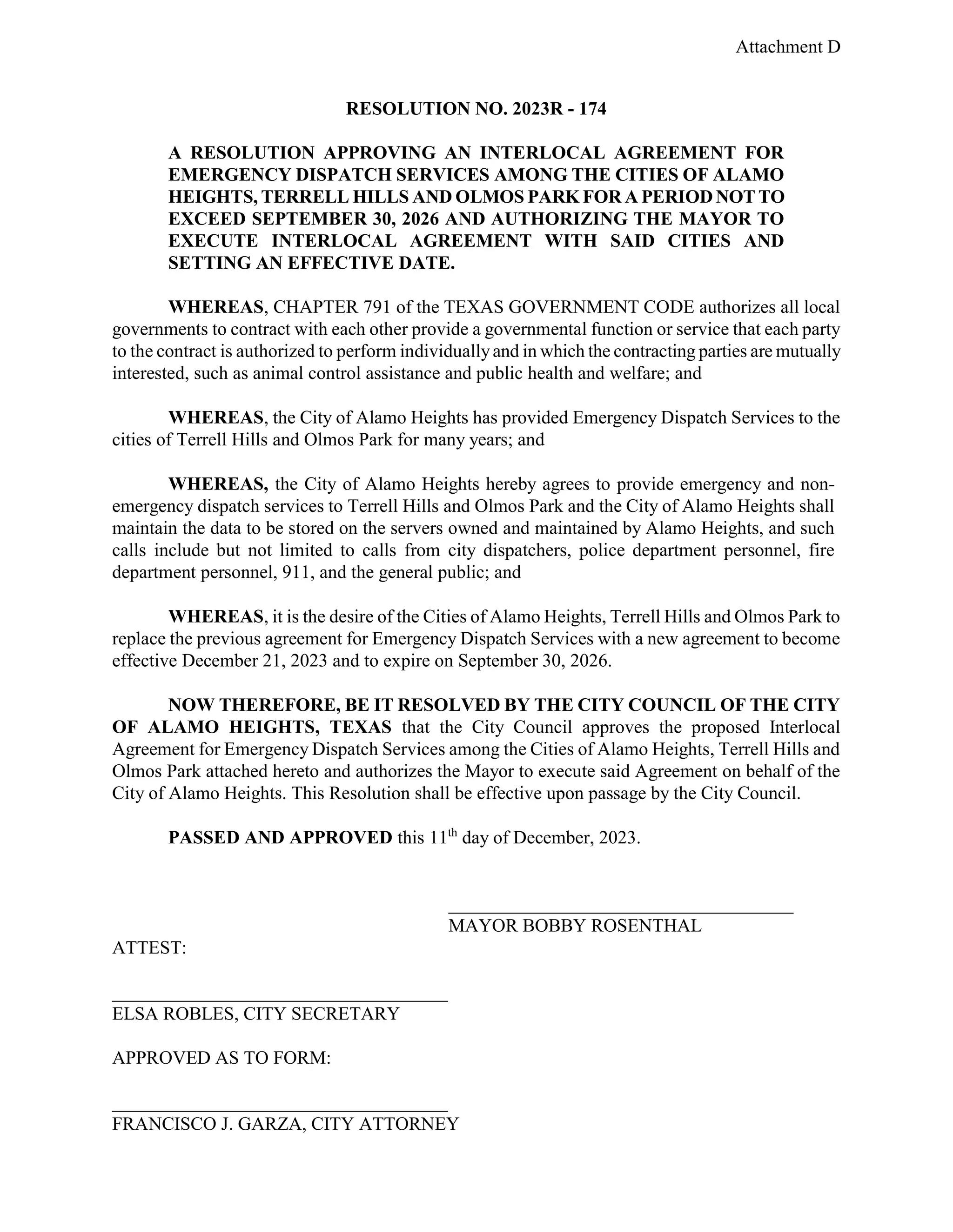 Item #s 8 & 9 - EMS & Dispatch Agreements | PDF