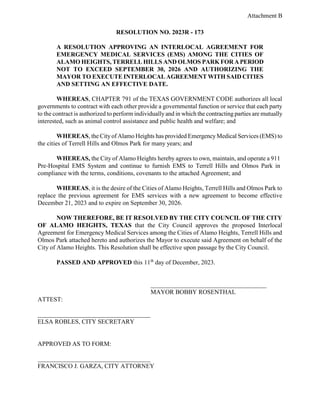 Item #s 8 & 9 - EMS & Dispatch Agreements | PDF