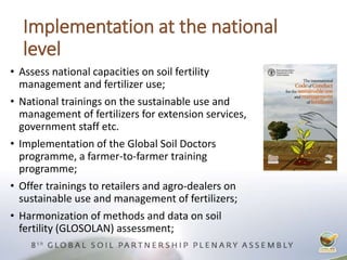 Item 8: Progress on the implementation of the Fertilzer Code | PPT