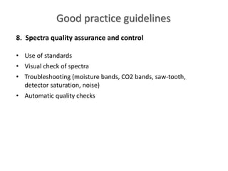 Item 8 Guidelines for spectral measurements | PPTX