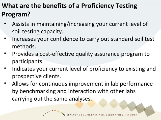 Why are proficiency testing programs useful? | PPT