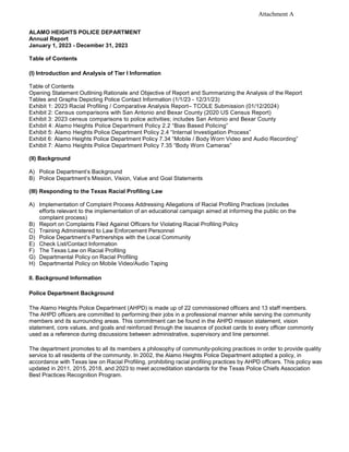 Item # 9 - 2023 Racial Profiling Annual Report | PDF