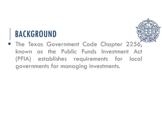 Item # 9 - PPT Investment Policy | PPT