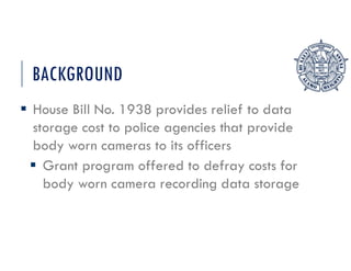 Item # 9 - PPT Police Department Grant Application | PDF