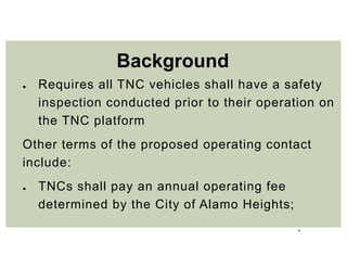 AH Meeting 01.11.16 - Item #9 - TNC Operating Contract | PPT