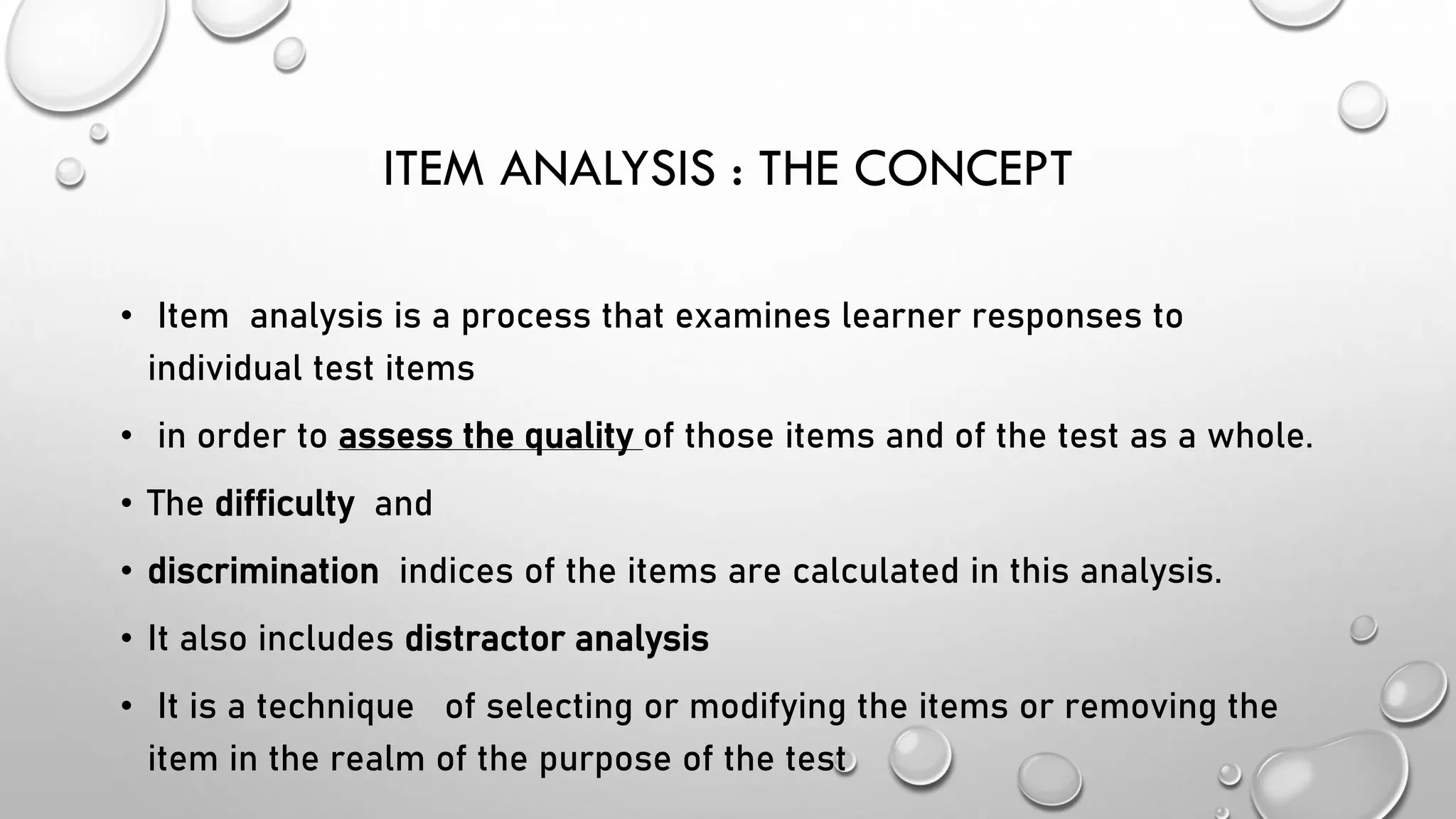 Item Analysis -ppt for psychometrics.pdf