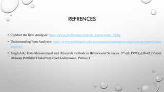 Item Analysis -ppt for psychometrics.pdf