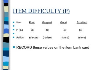 Item Analysis | PPT
