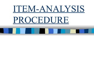 Item Analysis | PPT