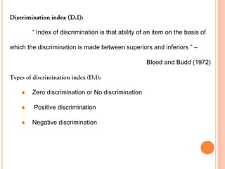 Item analysis | PPTX