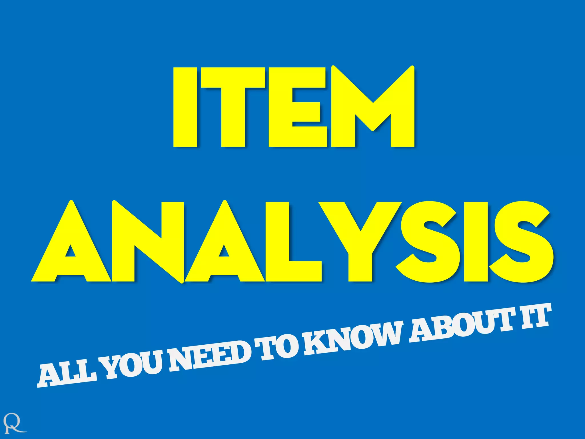 Item Analysis - Discrimination and Difficulty Index | PDF