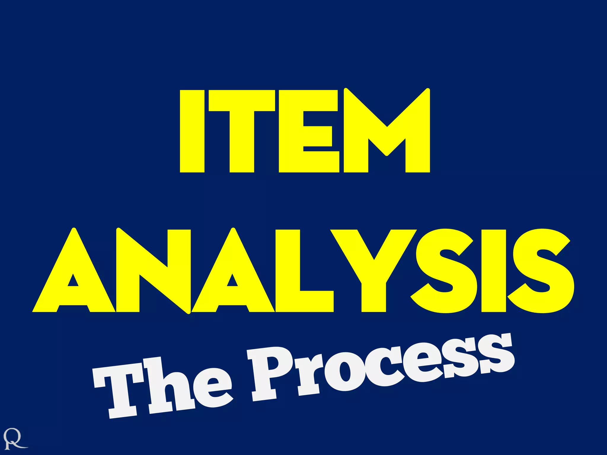 Item Analysis - Discrimination and Difficulty Index | PDF