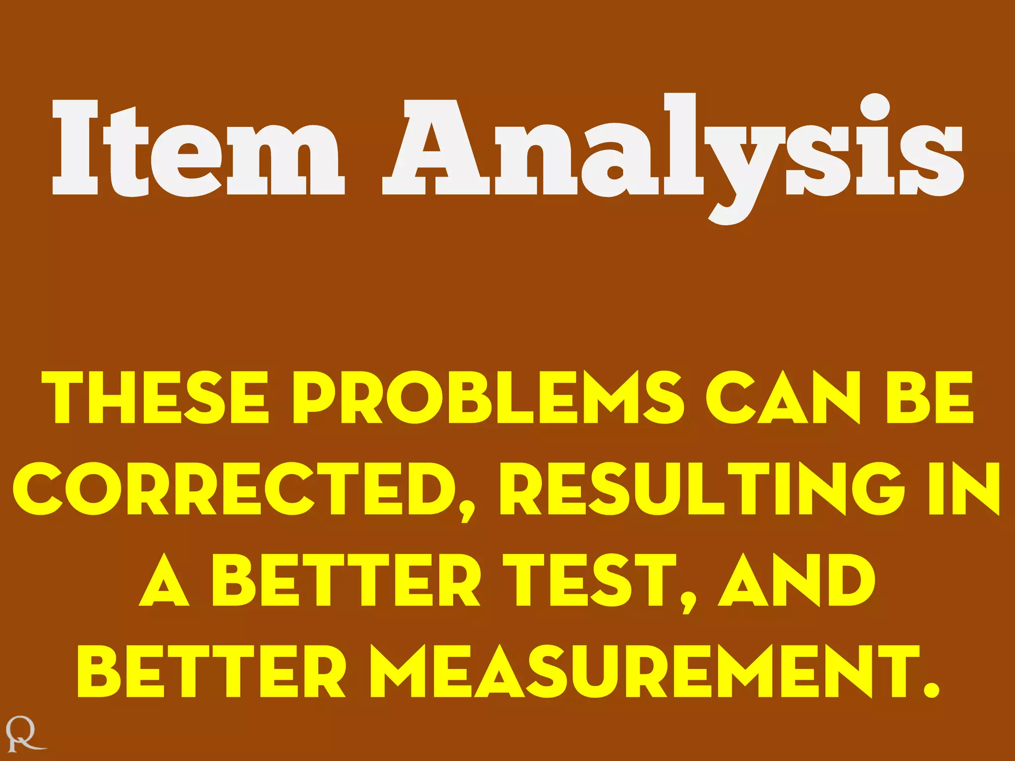 Item Analysis - Discrimination and Difficulty Index | PDF