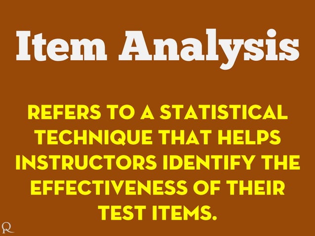 Item Analysis - Discrimination and Difficulty Index | PDF
