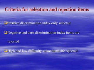Item Analysis | PPSX | Debated Sensitive Social Issues | Sensitive Topics