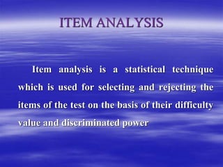 Item Analysis | PPSX | Debated Sensitive Social Issues | Sensitive Topics